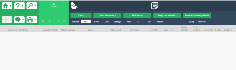 Omda Fertility - Hide records in List view